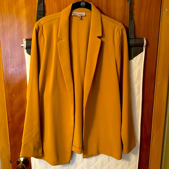 Philosophy | Jackets & Coats | Philosophy Mustard Yellow Blazer | Poshmark